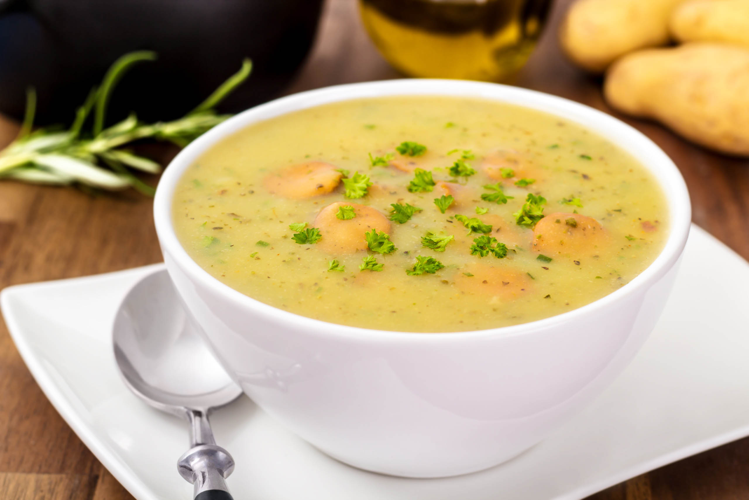 Bavarian potato soup - Sloth in the Kitchen